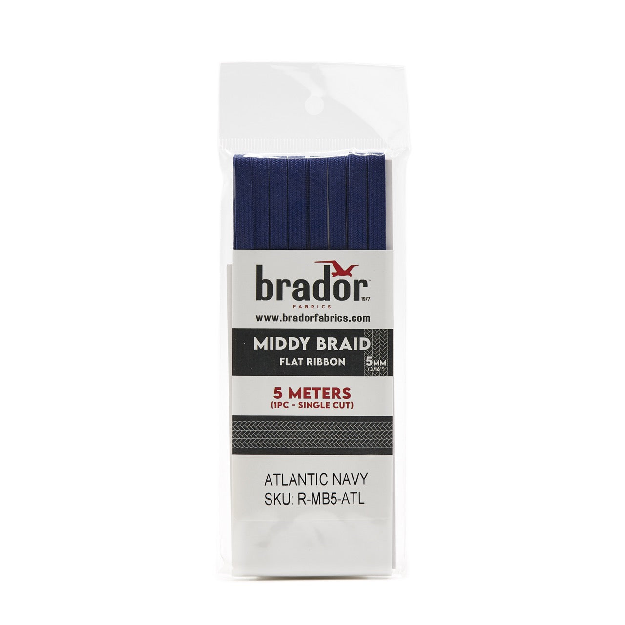 Middy Braid - Atlantic Navy – Brador Fabrics