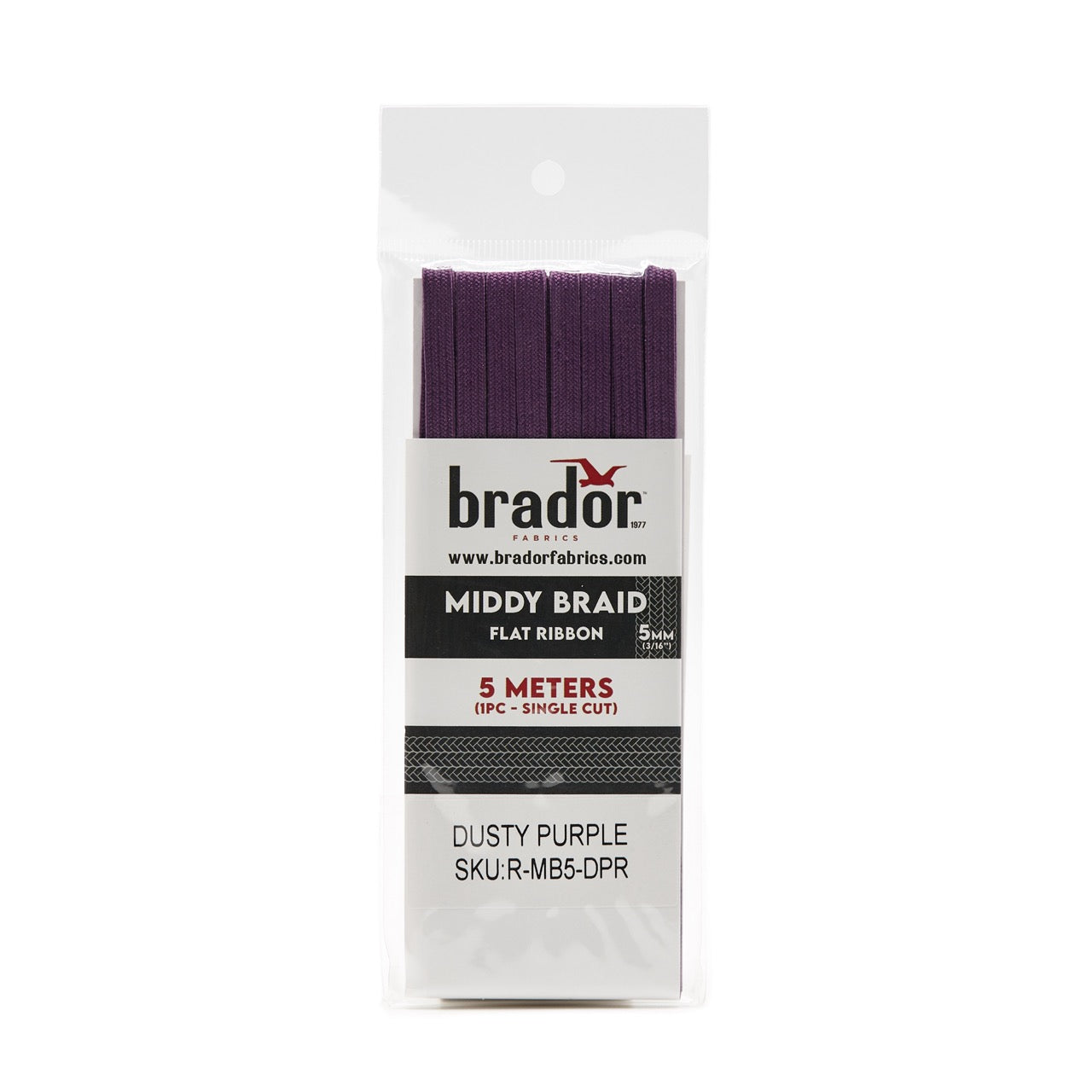 Middy Braid - Dusty Purple – Brador Fabrics