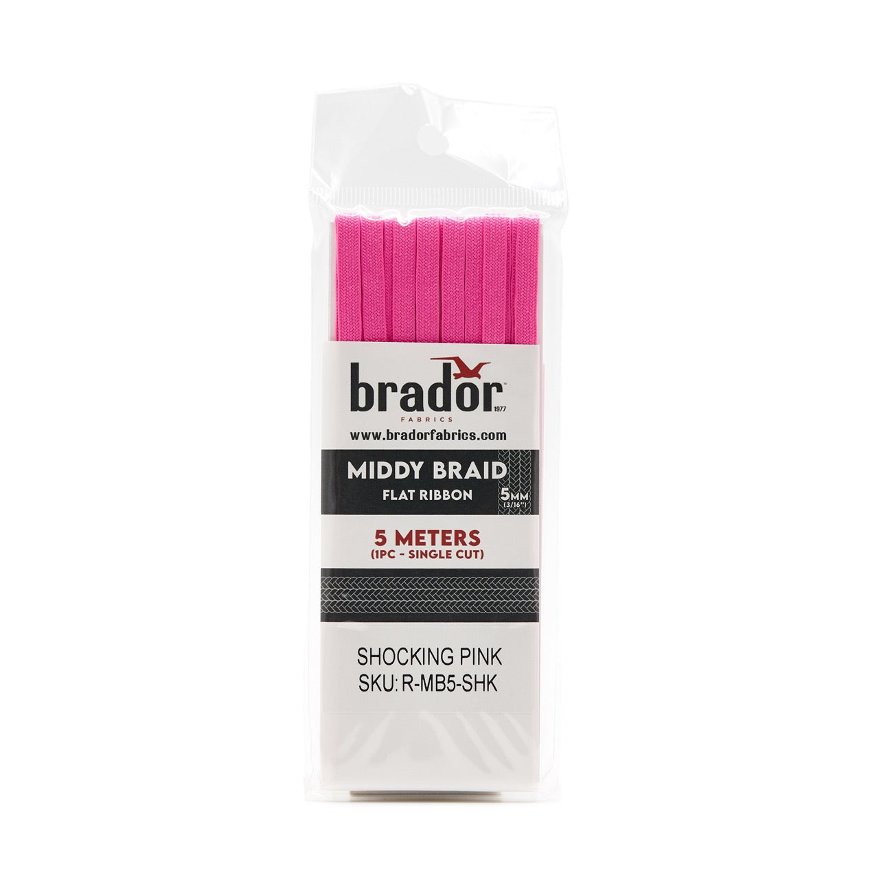 Middy Braid - Shocking Pink – Brador Fabrics