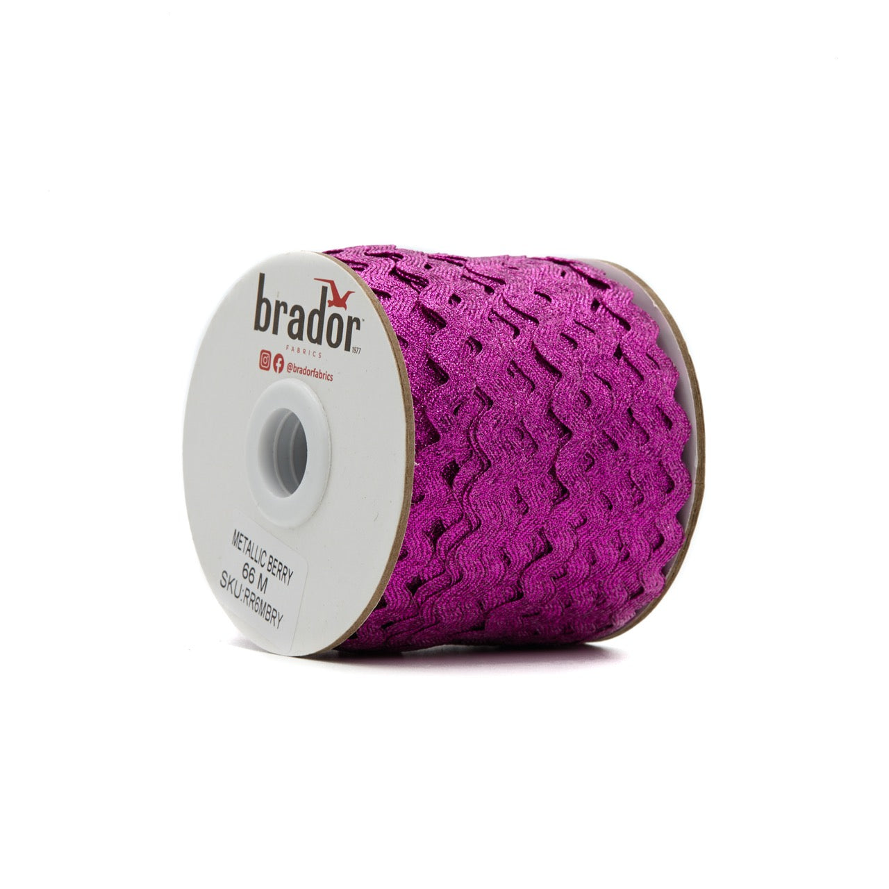 Rik Rak - Metallic Berry – Brador Fabrics