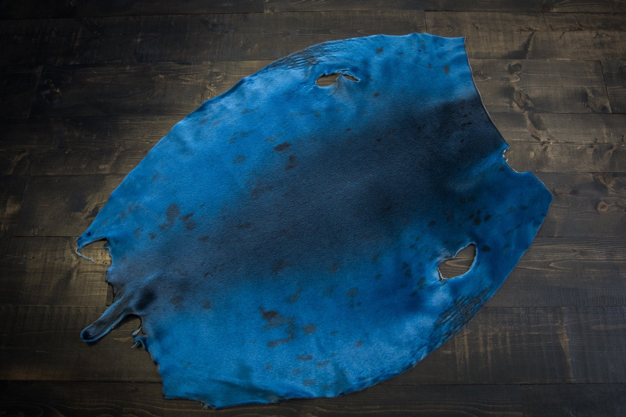 Dyed Harp Seal Skin - Sky Blue – Brador Fabrics